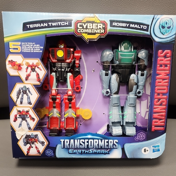 Hasbro | Toys | Hasbro Transformers Cyber Combiner Red And Grey Action ...